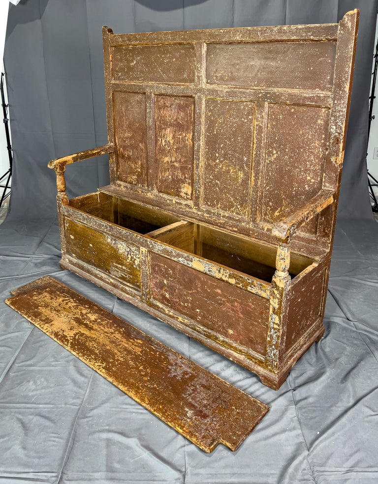 18th Century Settle Bench For Sale at 1stDibs