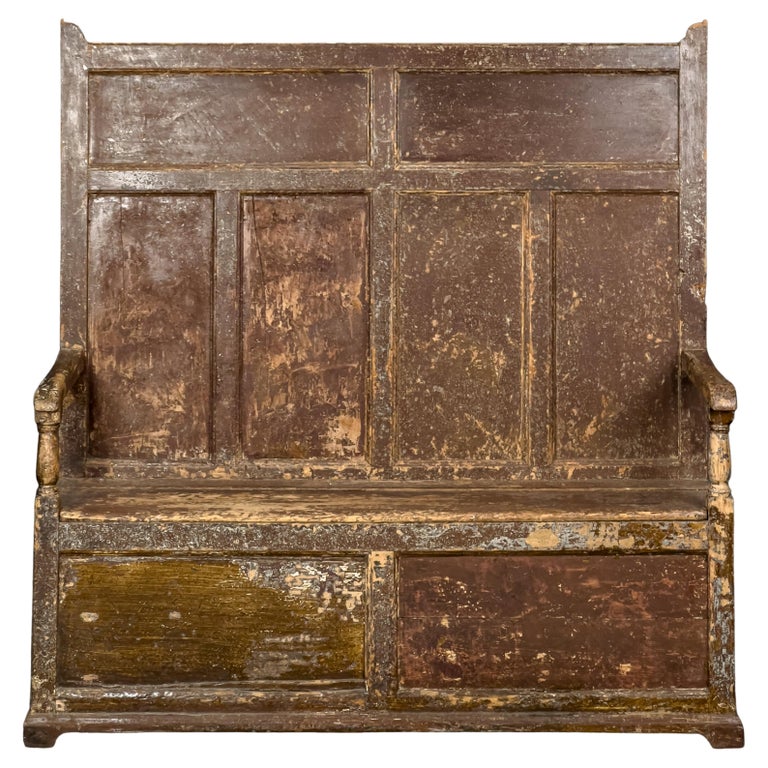 18th Century Settle Bench For Sale at 1stDibs