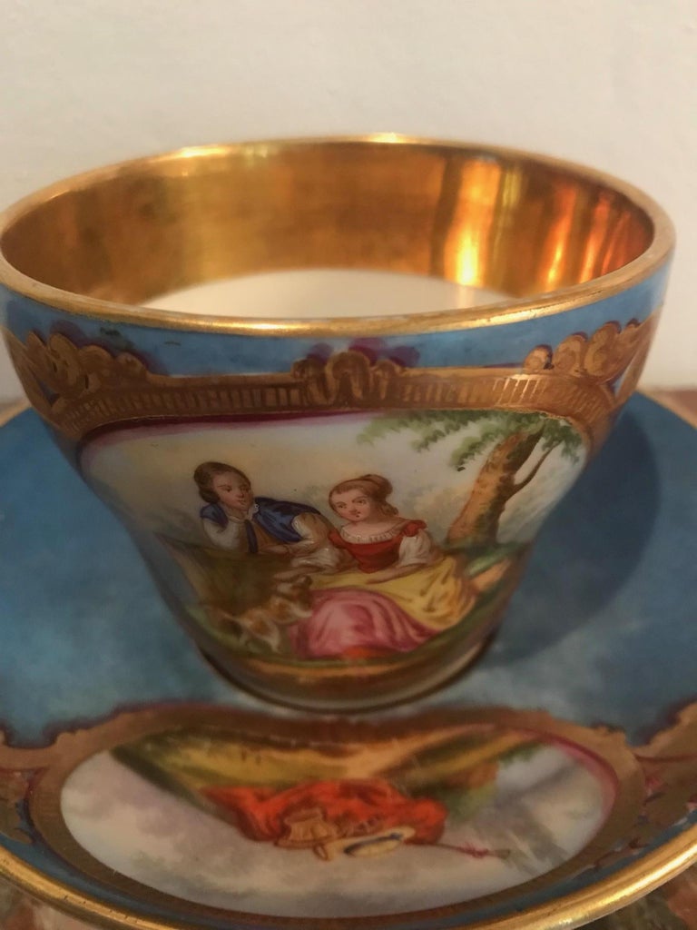 18th Century Sevres Cup and Saucer For Sale at 1stDibs | 18th century ...