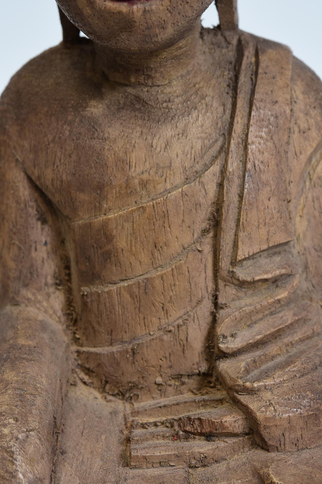 18th Century, Shan, Antique Burmese Wooden Seated Buddha For Sale at ...