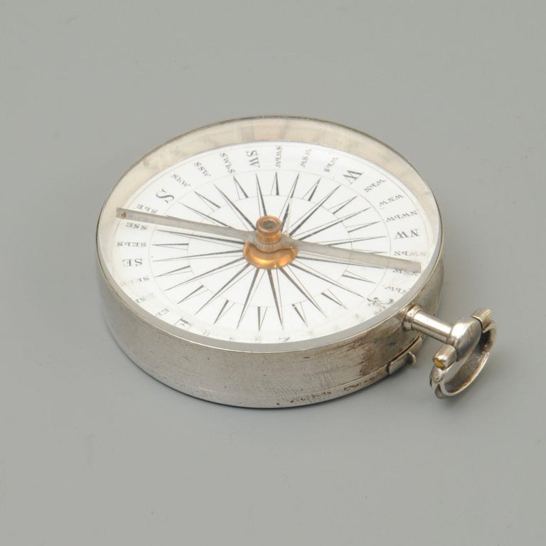 18th Century Silver Pocket Compass by J&W Watkins For Sale at 1stDibs