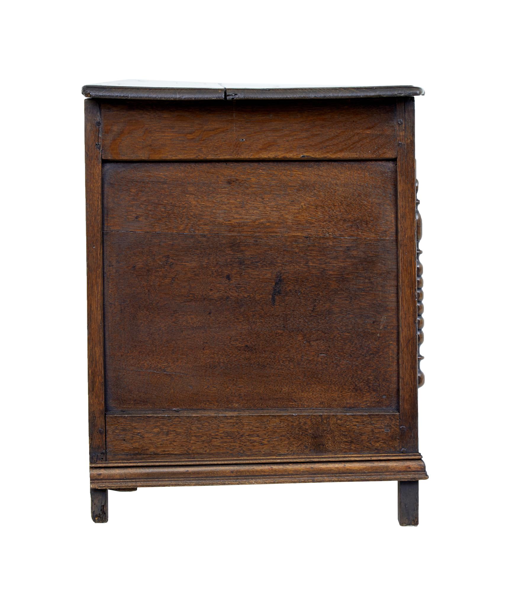 18th Century Small English Oak Coffer For Sale at 1stDibs