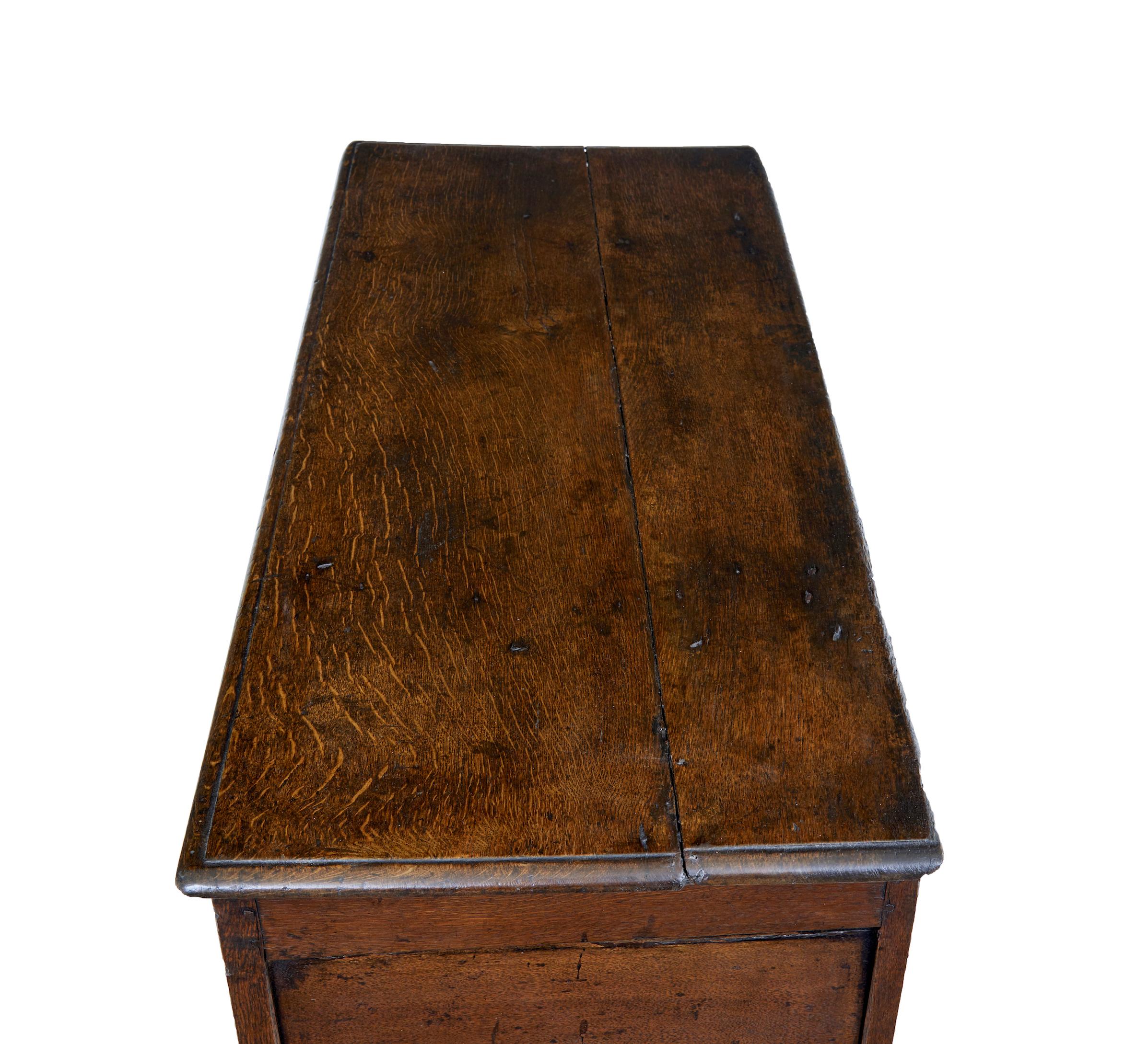 18th Century Small English Oak Coffer For Sale at 1stDibs