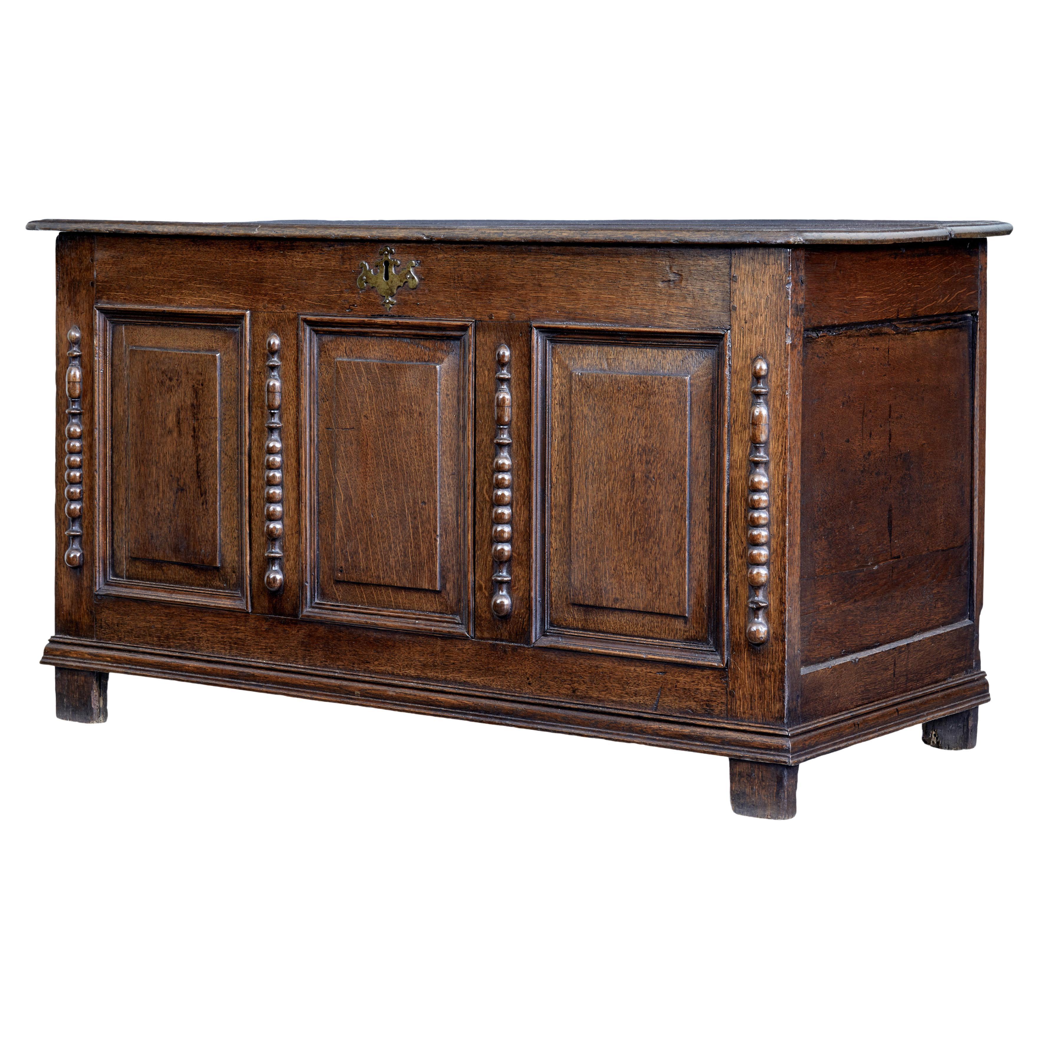 Small 17th Century Oak Coffer, circa 1680 For Sale at 1stDibs