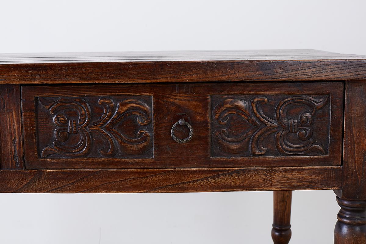 18th Century Spanish Baroque Walnut Library Table at 1stDibs