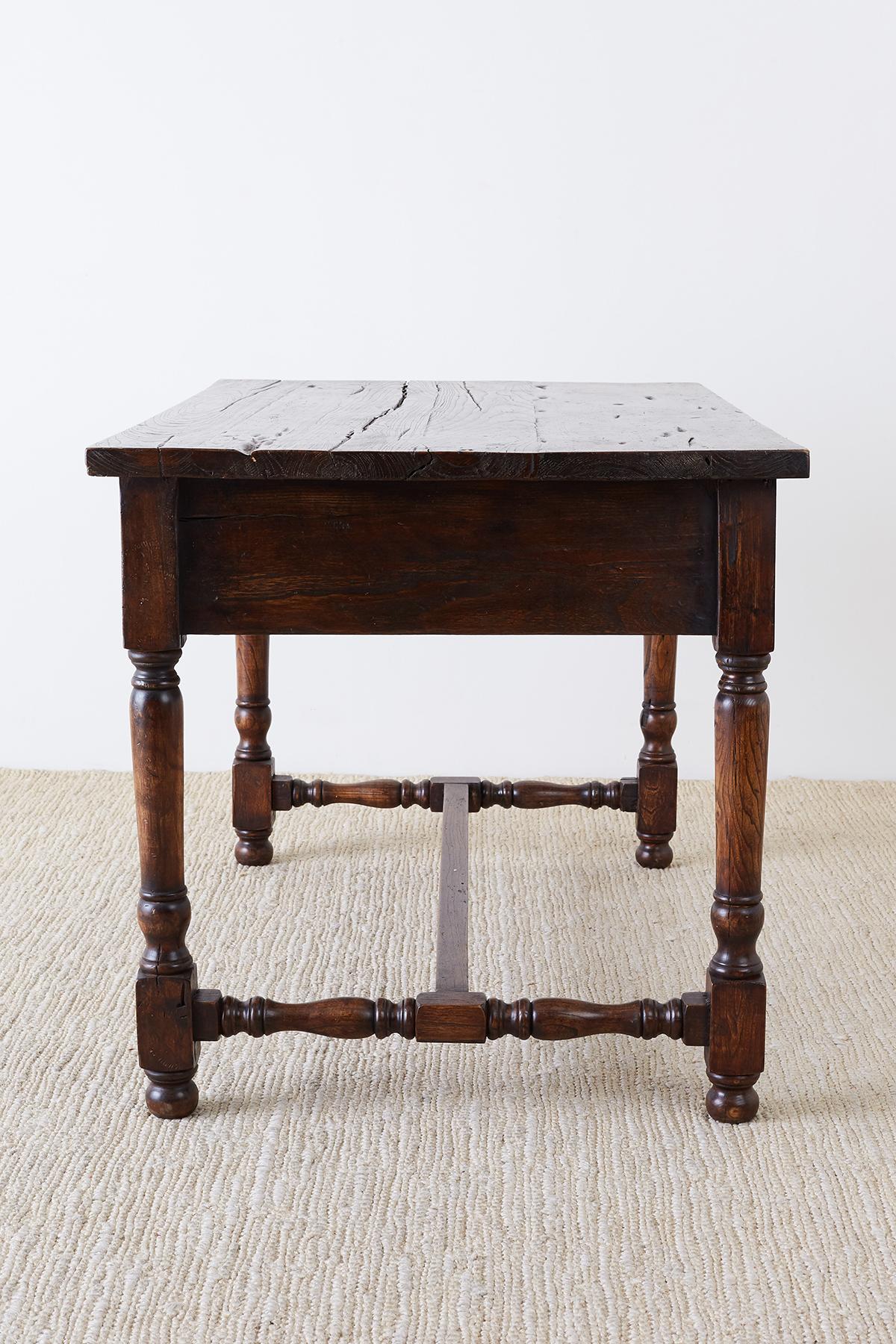 18th Century Spanish Baroque Walnut Library Table at 1stDibs
