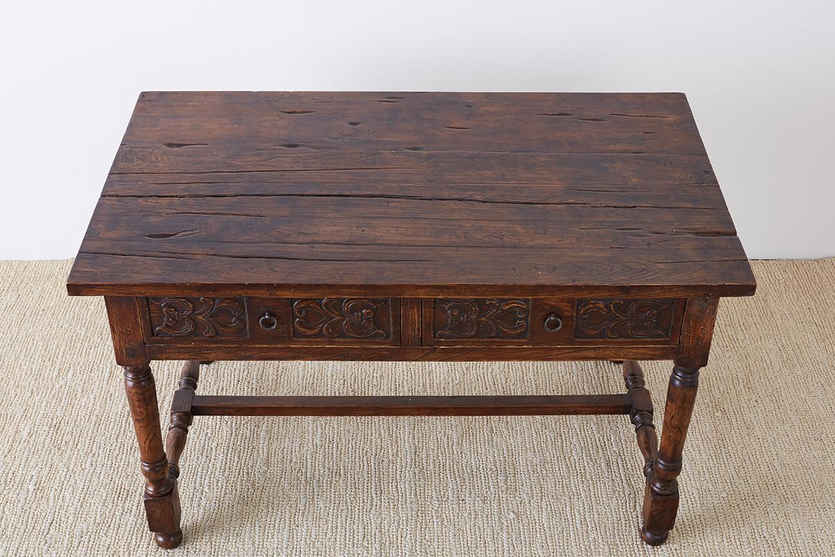 18th Century Spanish Baroque Walnut Library Table at 1stDibs