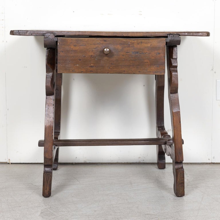 18th Century, Spanish Catalan Walnut Side Table or Desk For Sale at 1stDibs