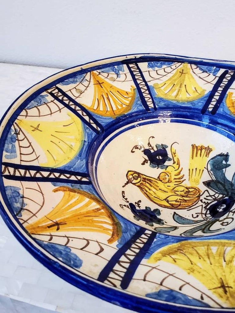18th Century Spanish Colonial Earthenware Barbers Shaving Bowl For Sale ...