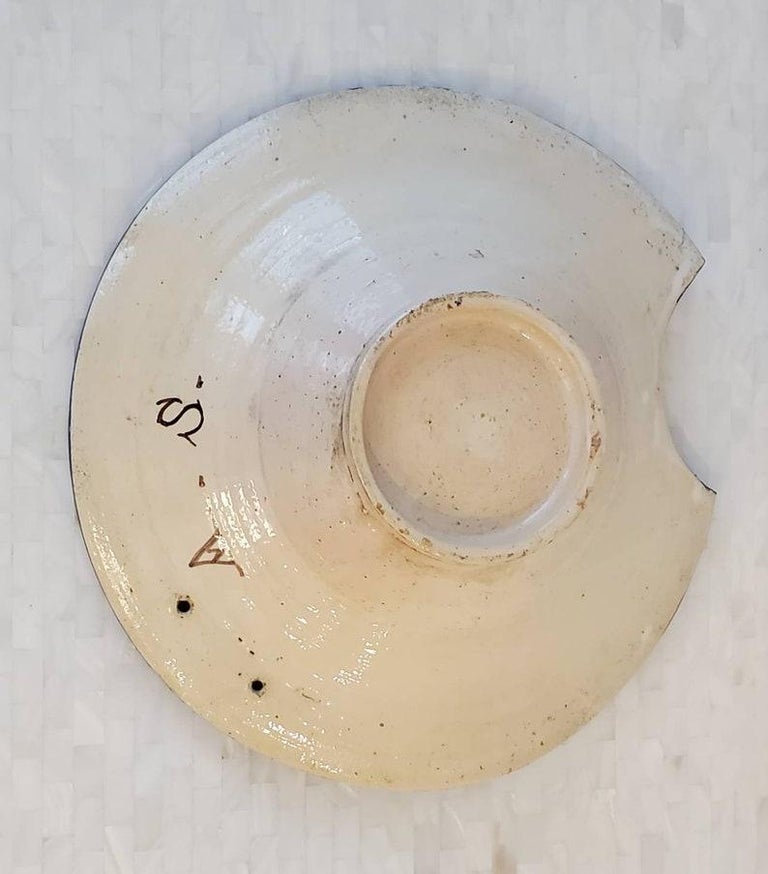 18th Century Spanish Colonial Earthenware Barbers Shaving Bowl For Sale ...