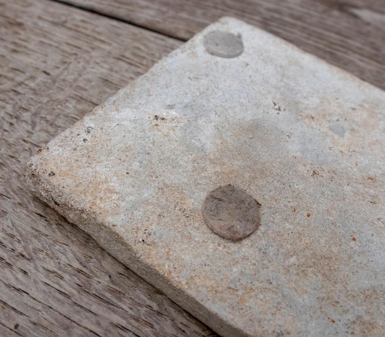 18th Century Spanish Glazed Ceramic Tile from Triana in Blue and White ...