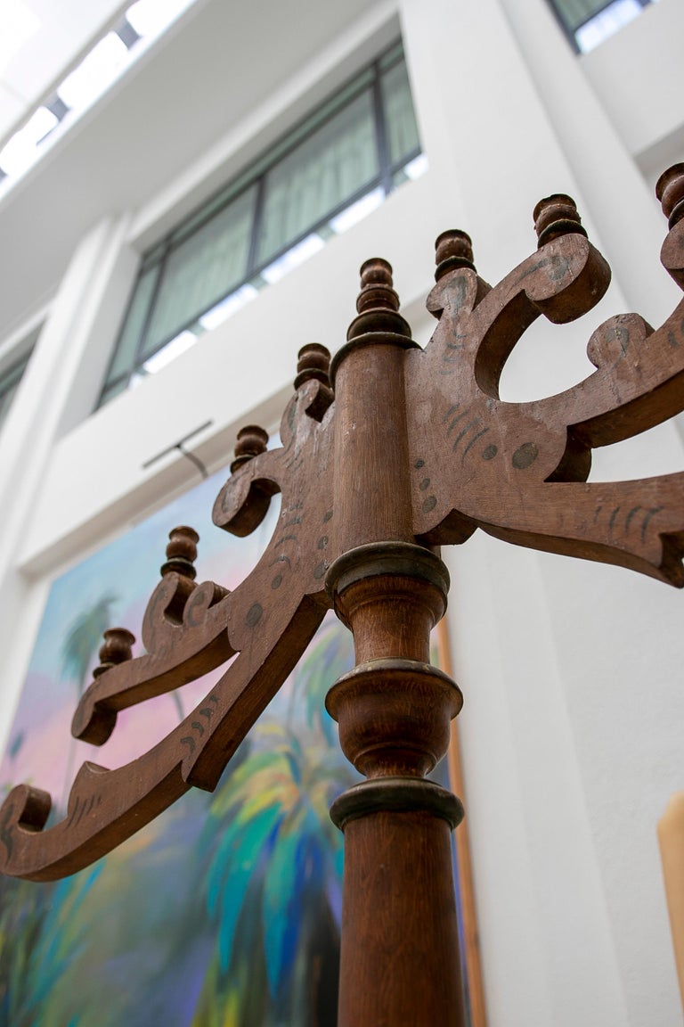 18th Century Spanish Pair of Hand-Painted Wooden Axe-Holders For Sale ...