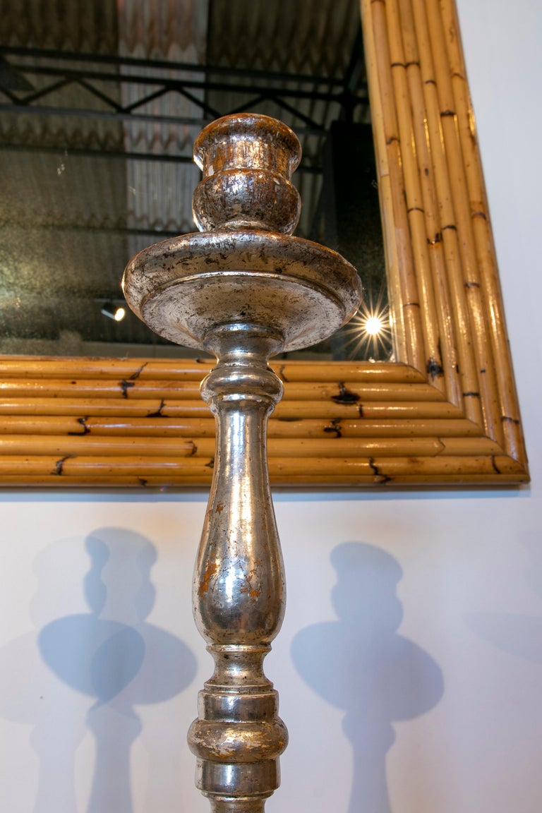 18th century Spanish Pair of Wooden Axe Holders Silver Plated For Sale ...