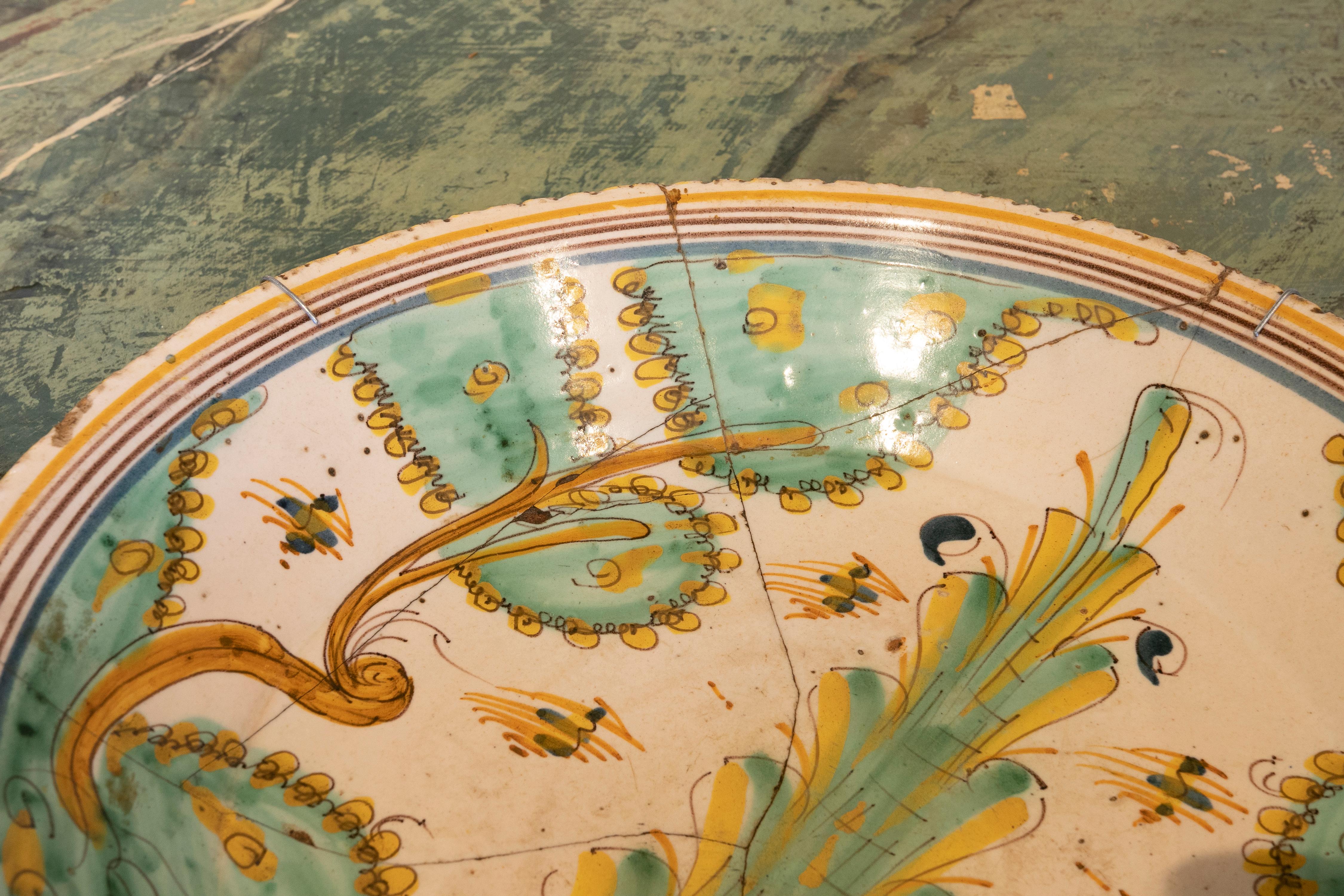 18th Century Spanish "Puente del Arzobispo" Madrid Hand Painted ...