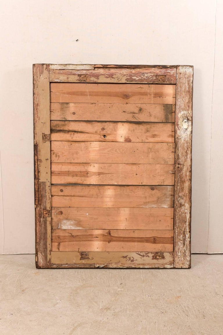 18th Century Spanish Rectangular Rustic Wood Mirror with Antiquing at ...