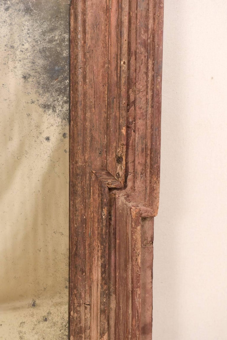 18th Century Spanish Rectangular Rustic Wood Mirror with Antiquing at ...