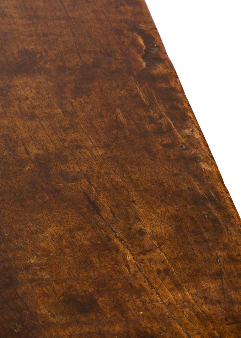 18th C. Spanish Trestle Style Writing Table, Spool Turned Legs and ...