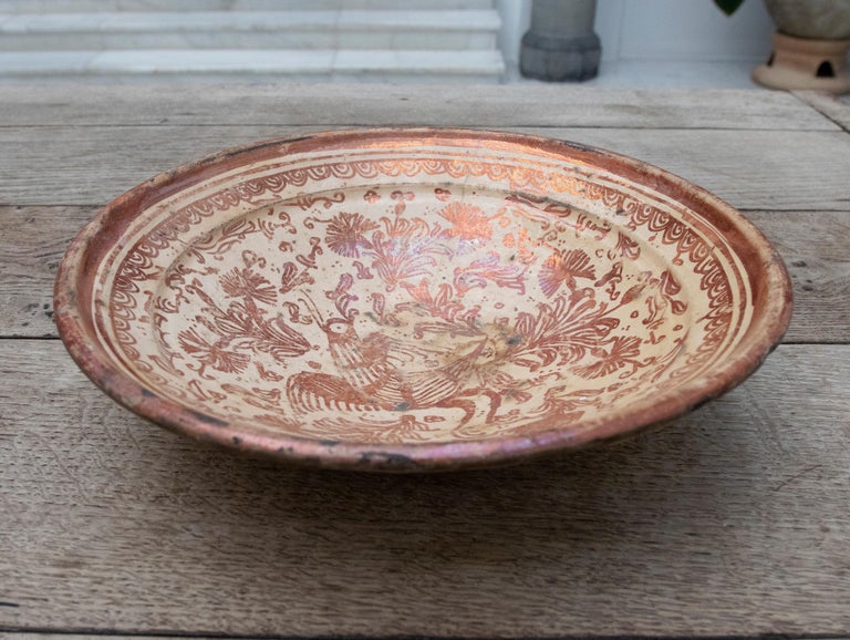 18th Century Spanish Valencian Manises Lusterware Ceramic Plate For ...