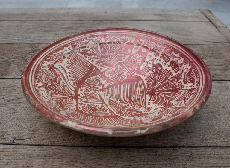 18th Century Spanish Valencian Manises Lusterware Ceramic Plate For ...