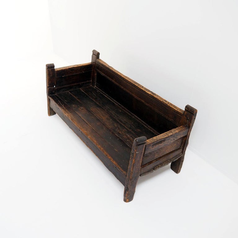 18th Century Spanish Wooden Bench with Wonderful Patina For Sale at 1stDibs