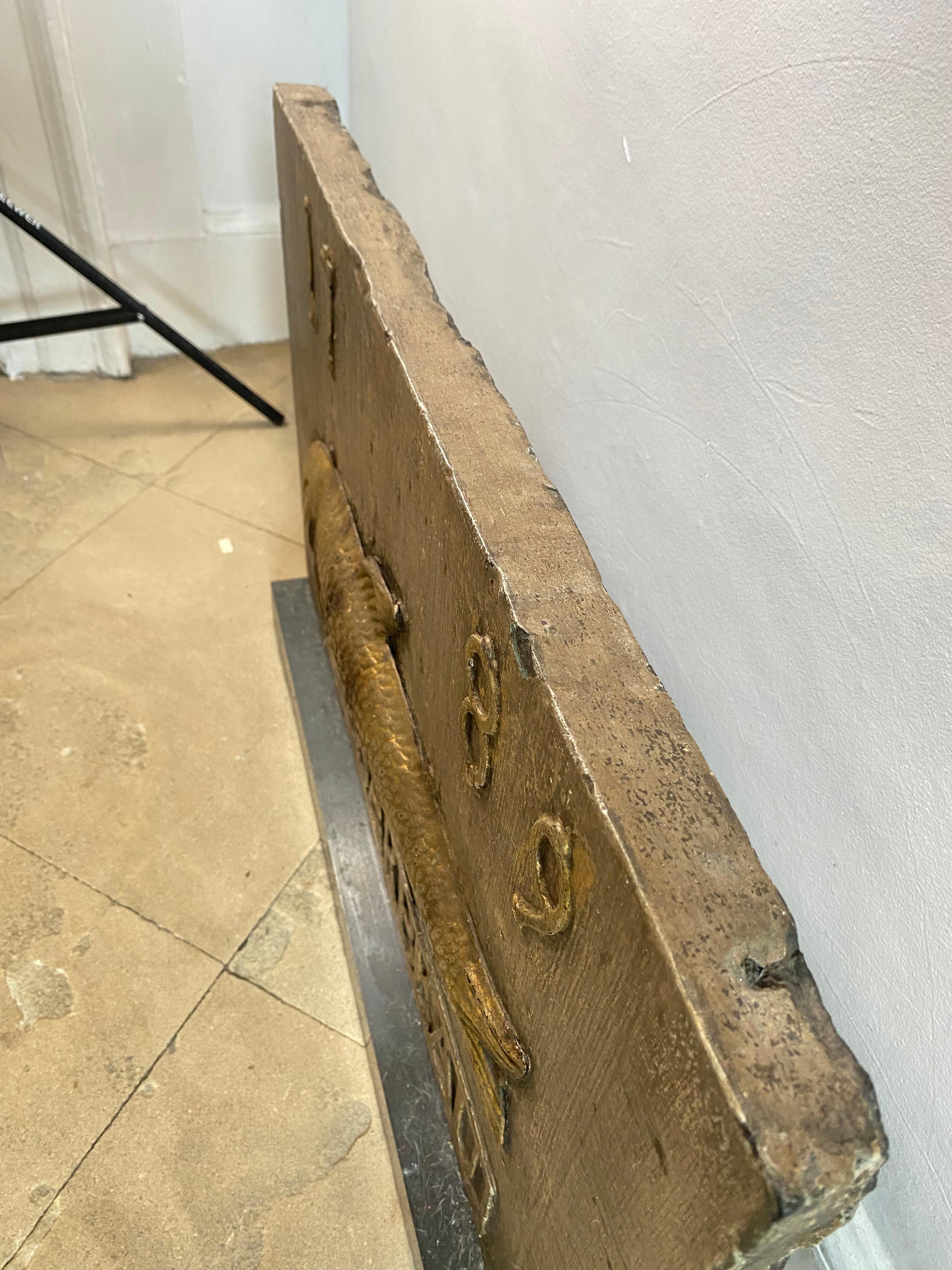 18th Century Stone and Gilded Copper Fish Sign, Axel Vervoordt For Sale ...