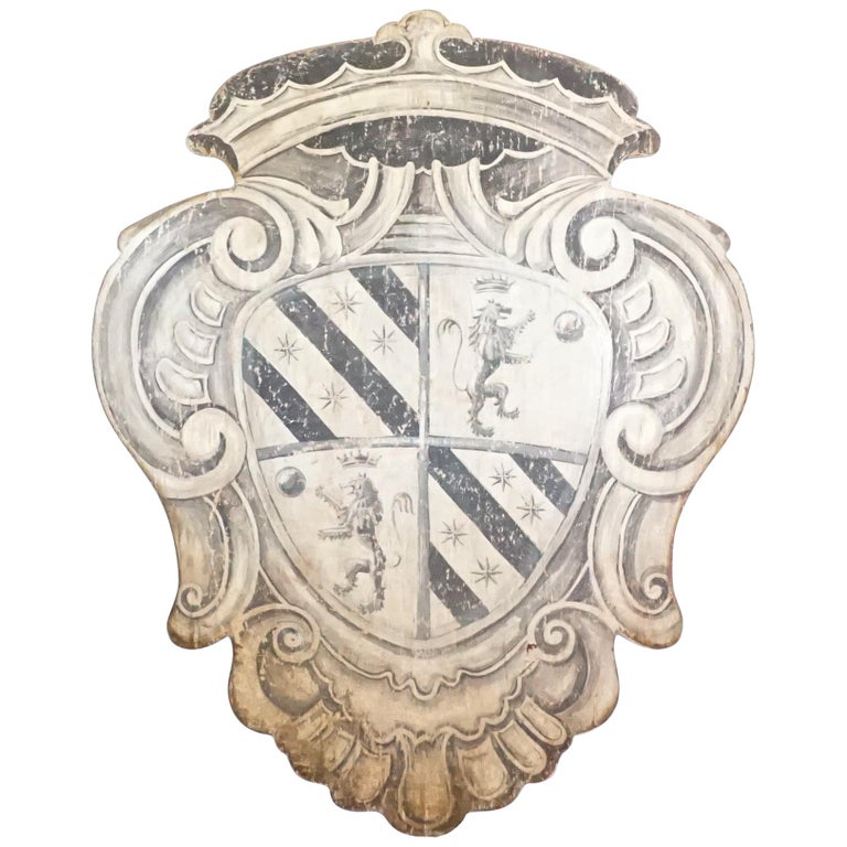 18th Century Style Century Large Tuscan Wall Crest, Stemma 2 at 1stDibs