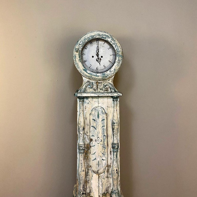 18th Century Swedish Long Case Mora Clock at 1stDibs