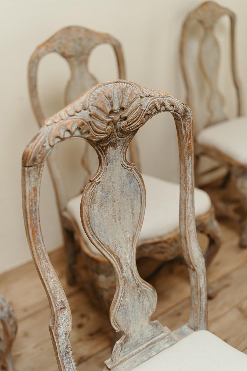 18th Century Swedish Rococo Chairs at 1stDibs