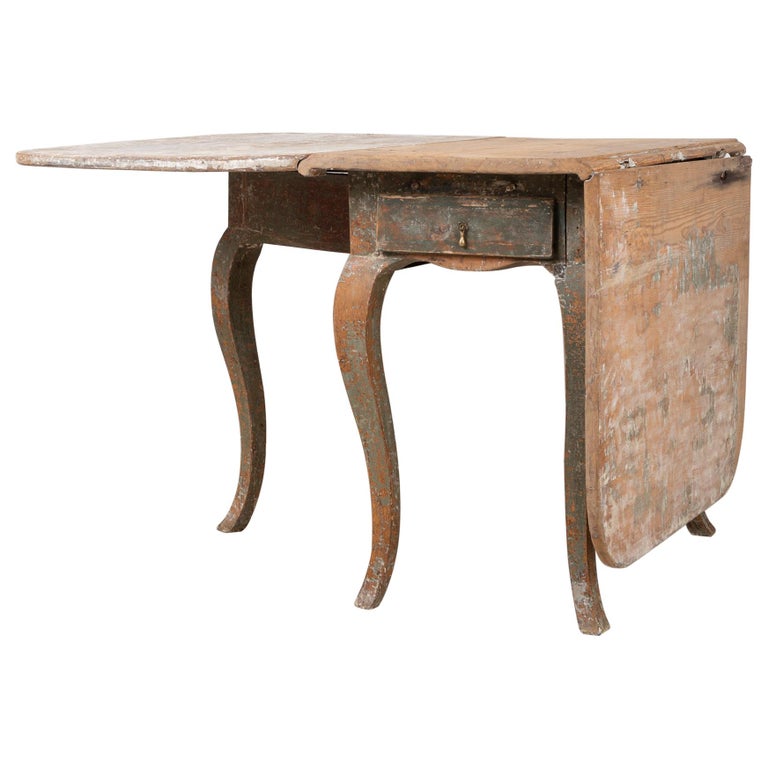 18th Century Swedish Rococo Drop-Leaf Table at 1stDibs | swedish drop ...