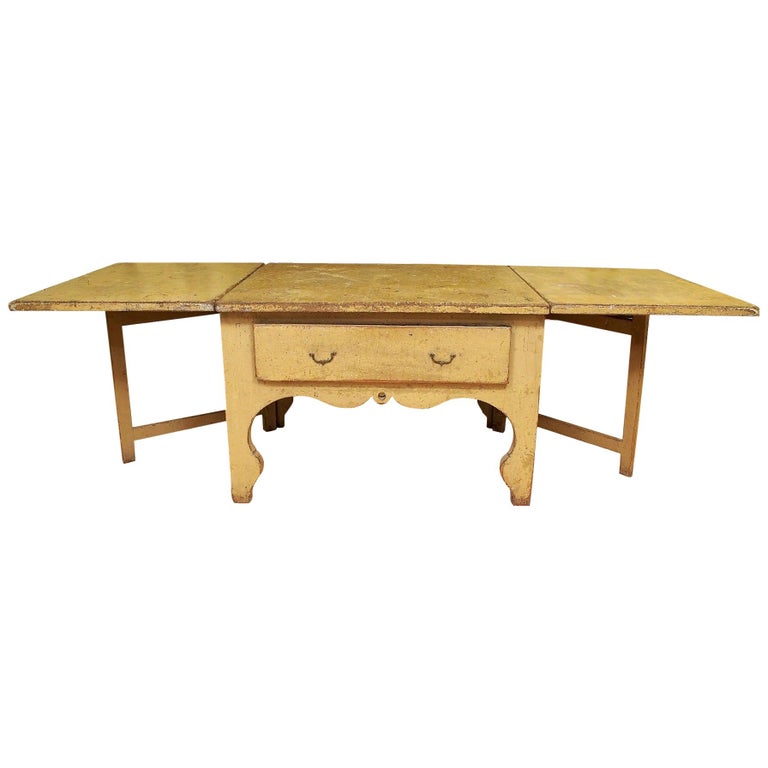 Swedish Drop-Leaf Table, 18th Century at 1stDibs