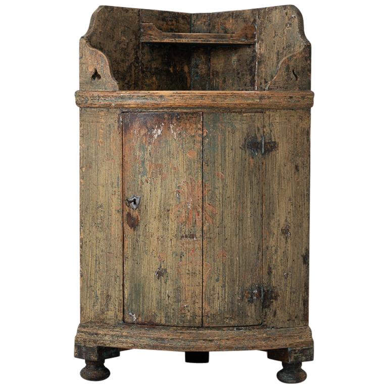 18th Century Swedish Rustic Corner Sideboard at 1stDibs | corner ...