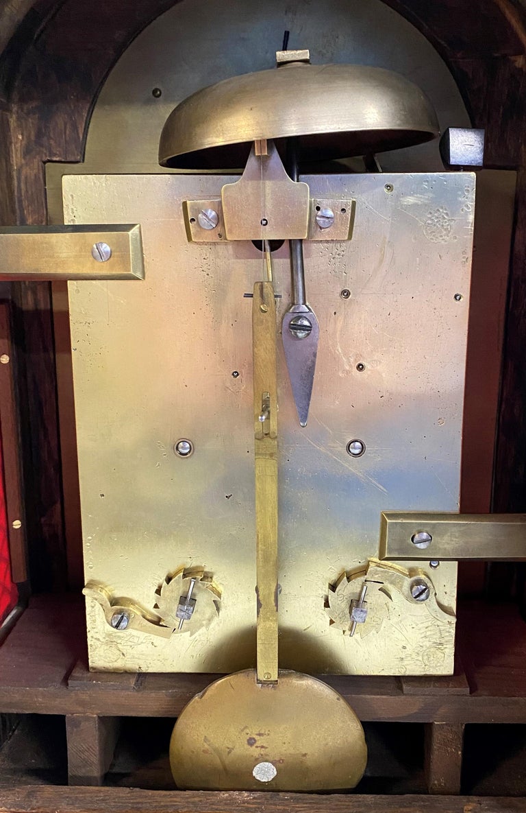 18th Century Thomas Moss, London, Fusee Bracket Clock in Mahogany Case ...