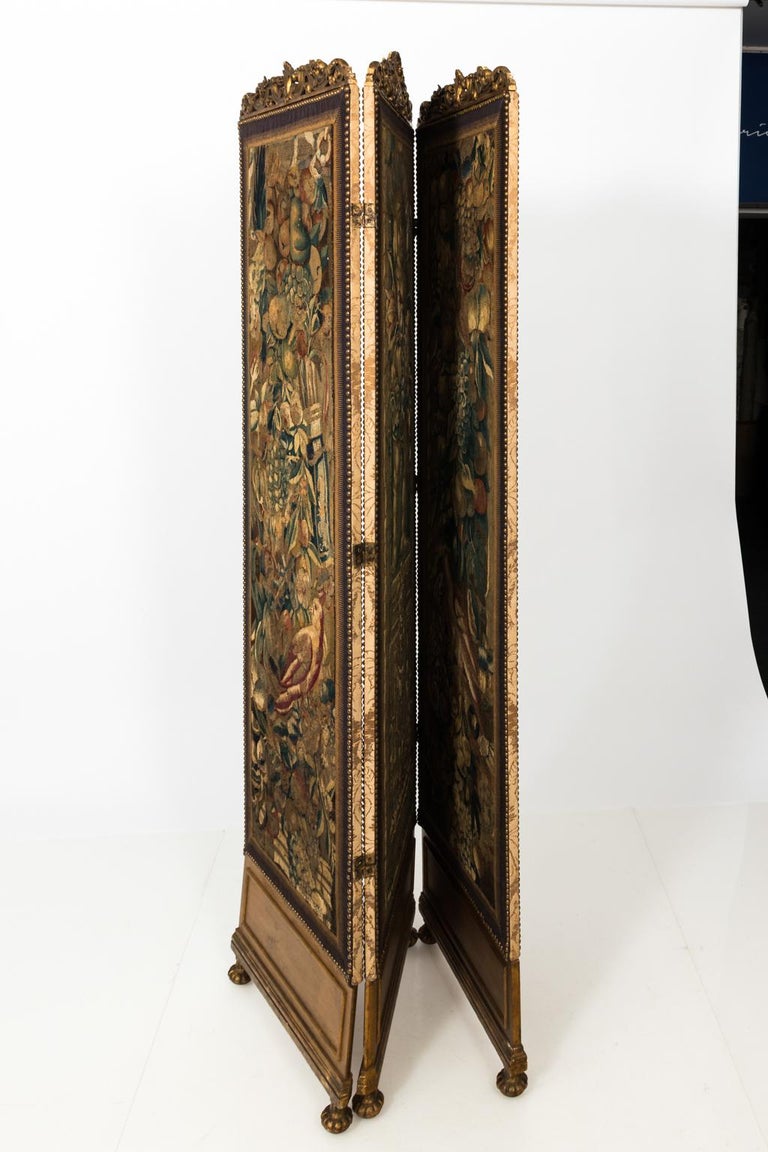18th Century Three Panel Flemish Tapestry Screen at 1stDibs
