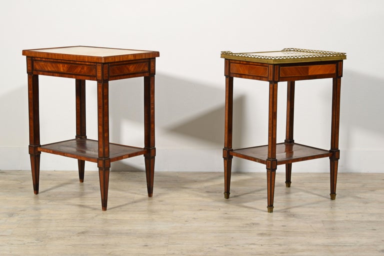 18th Century, Two French Louis XVI Veneered Wood Center Tables or Night ...