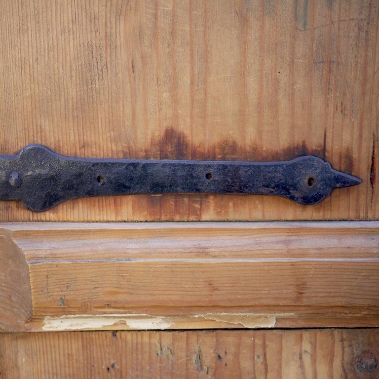 18th Century Tyrolean Blue Painted Wardrobe, 1793 at 1stDibs