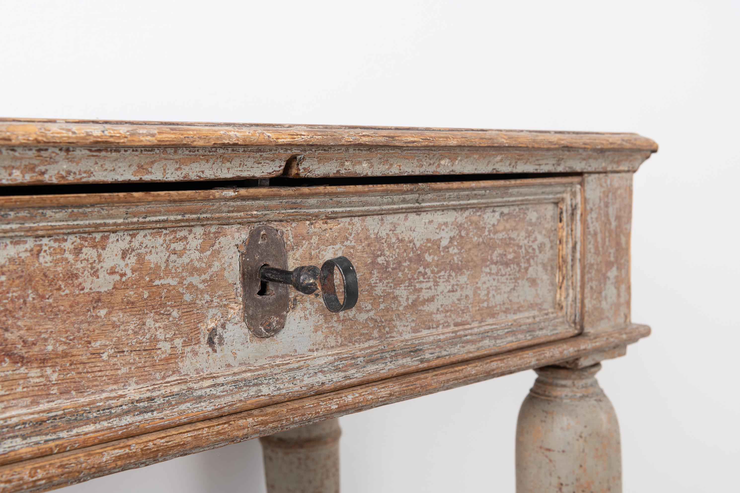 18th Century Unusual Swedish Baroque Side Table at 1stDibs