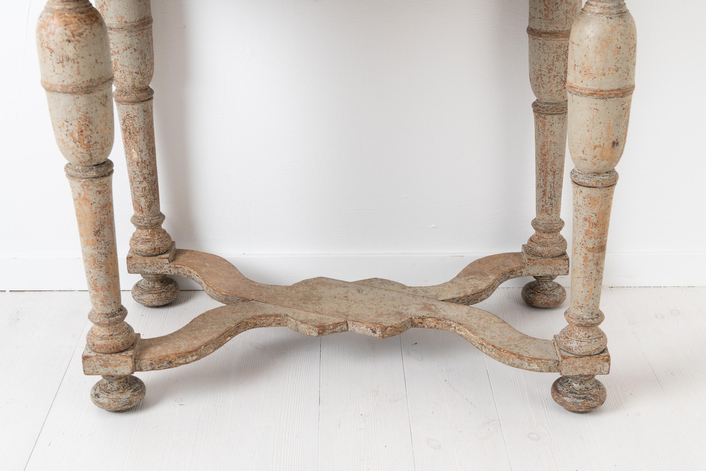 18th Century Unusual Swedish Baroque Side Table at 1stDibs