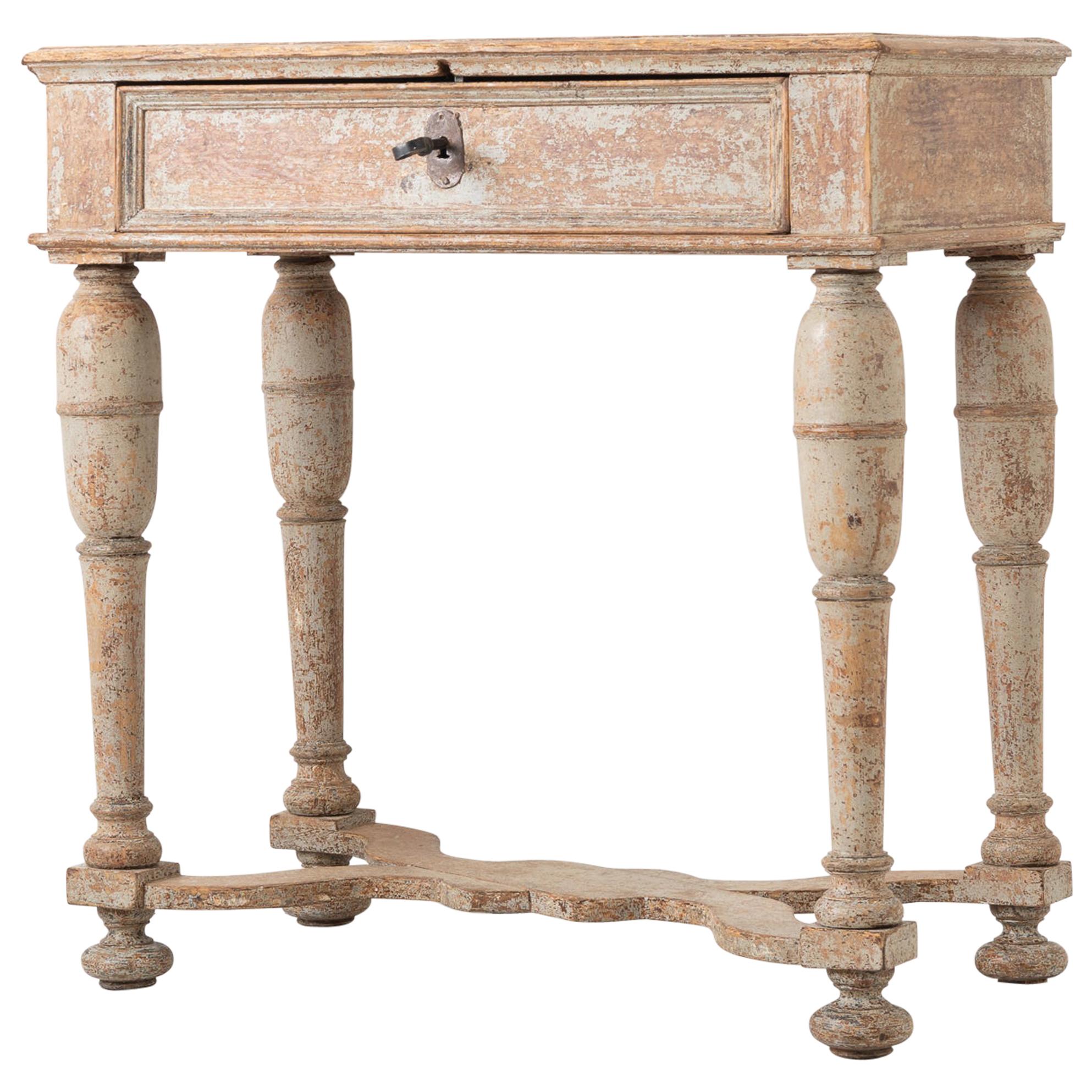 18th Century Unusual Swedish Baroque Side Table at 1stDibs
