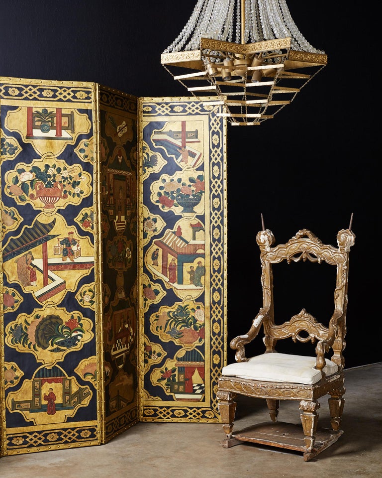 18th Century Venetian Neoclassical Parade Chair or Kings Chair at ...