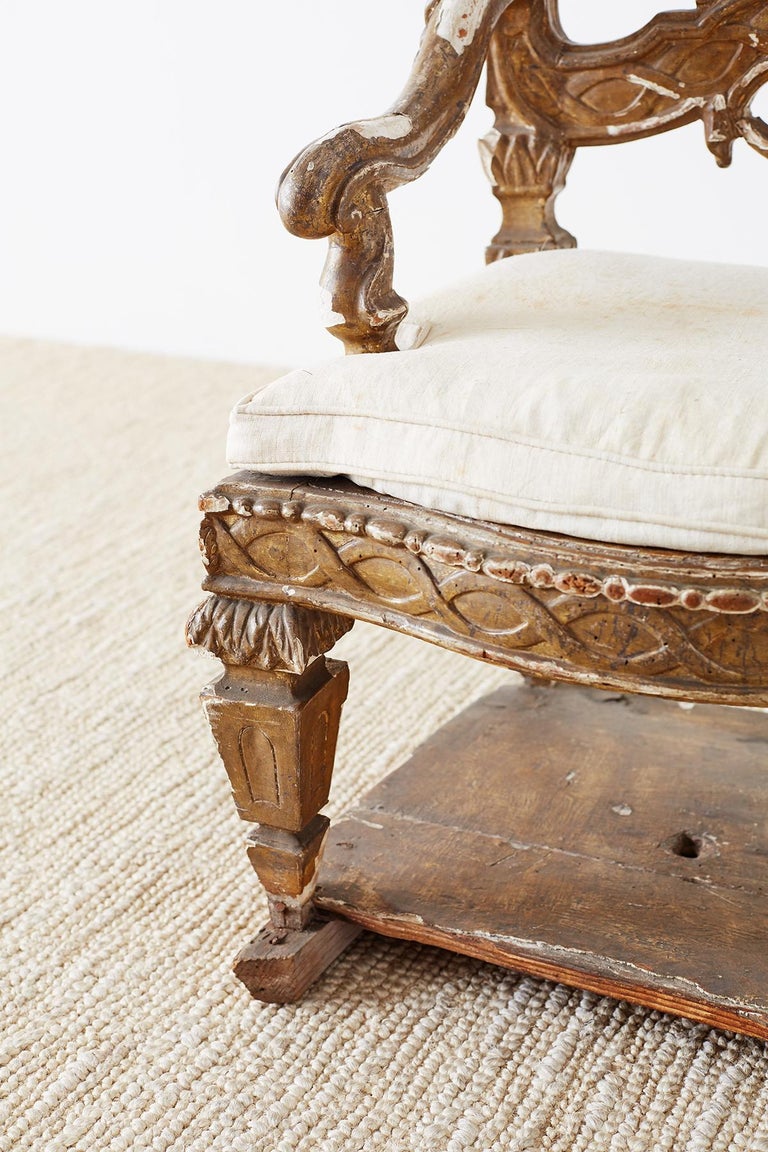18th Century Venetian Neoclassical Parade Chair or Kings Chair at ...