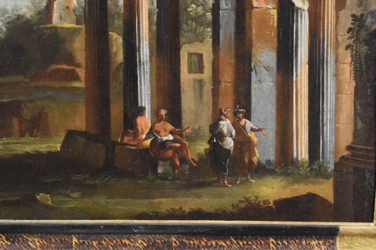 18th Century, Venetian School Painting with Architectural Capriccio For ...