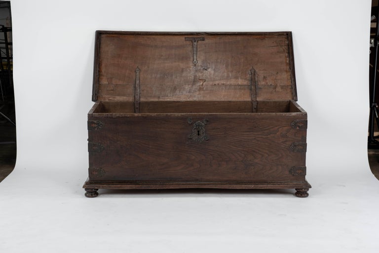 18th Century Walnut Trunk For Sale at 1stDibs