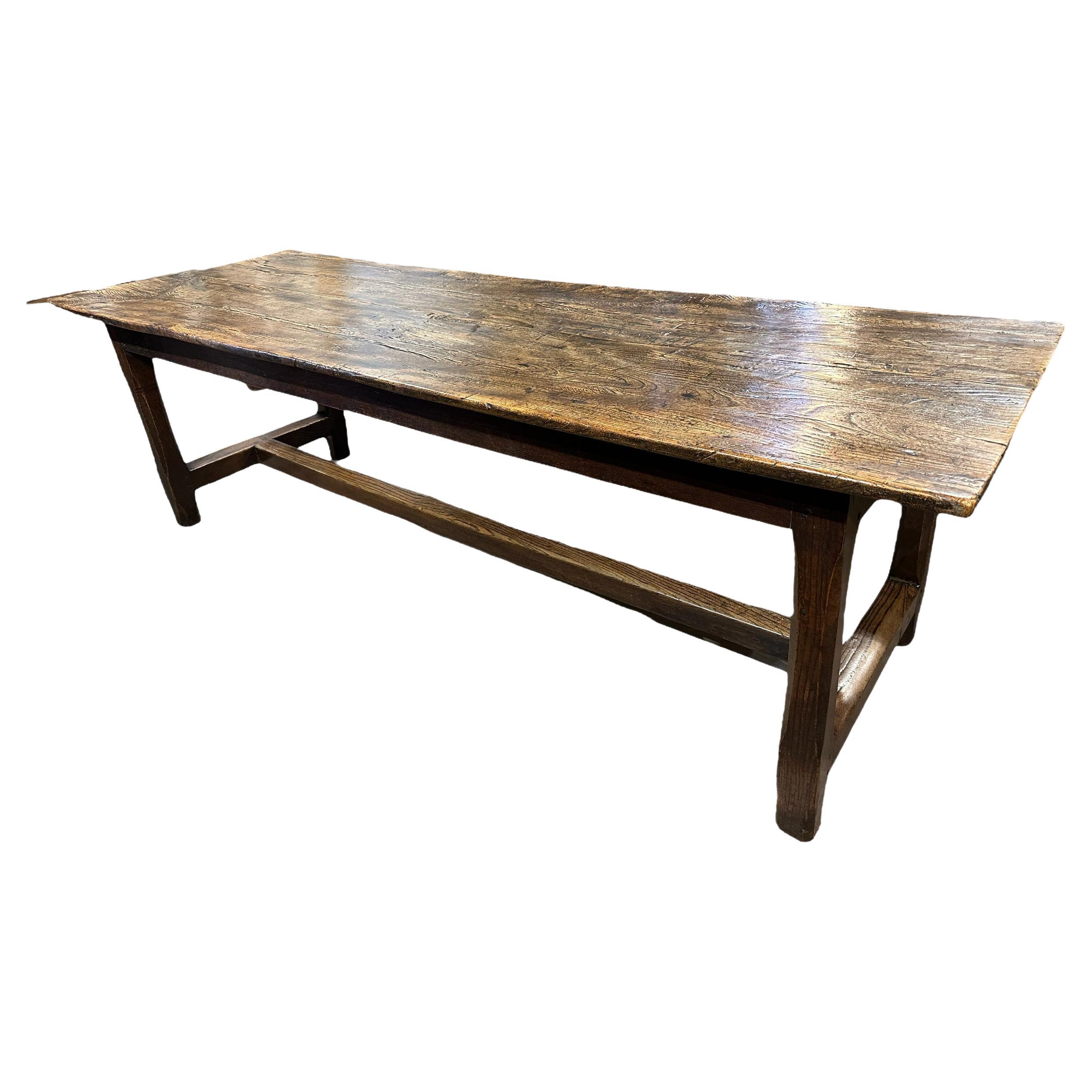 Scarce 17th Century Welsh Oak and Pine Farmhouse Scullery Table, circa ...