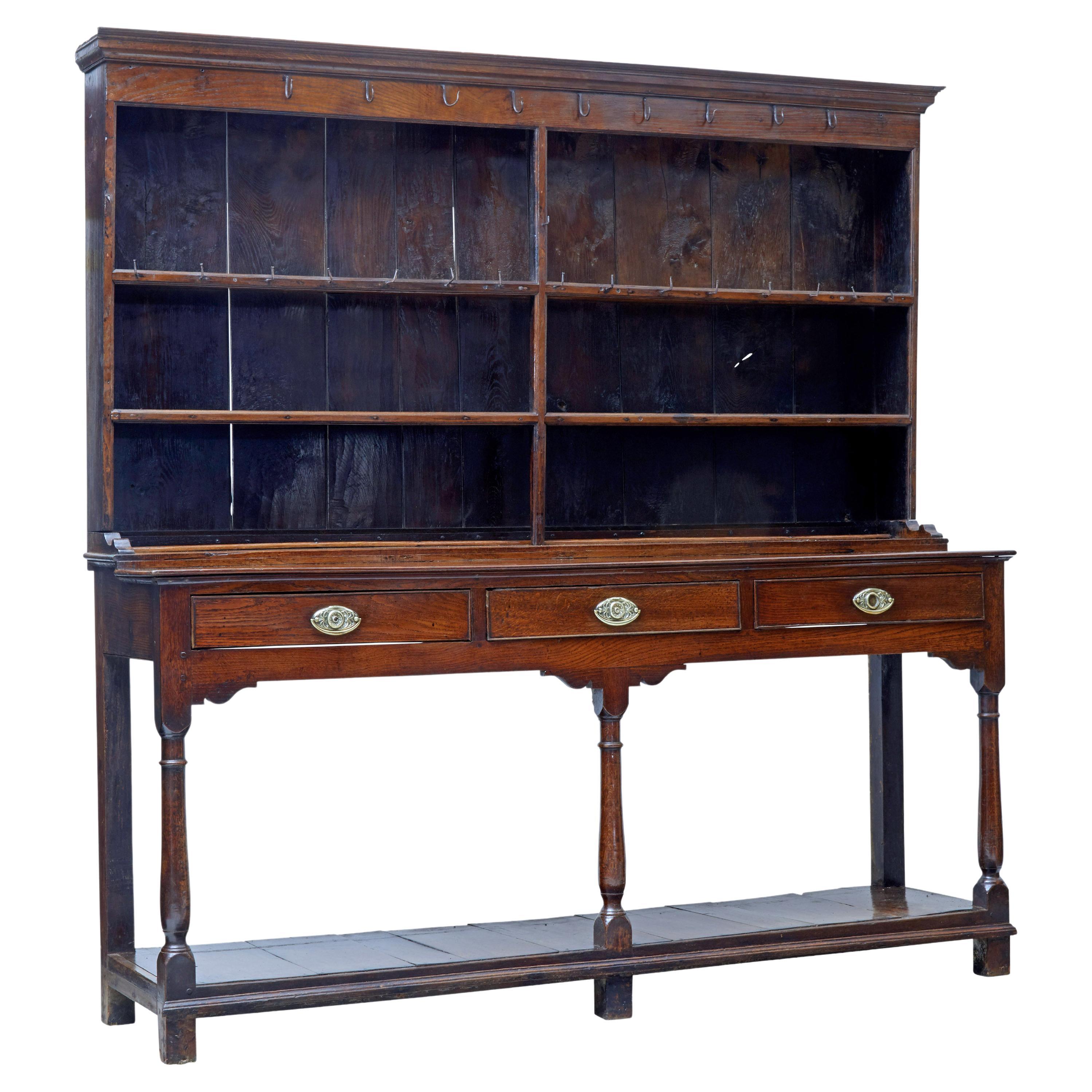 Large Victorian Pine Dresser Welsh Country Kitchen Display Rack, circa ...