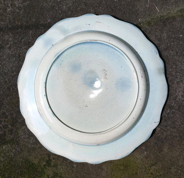 18th-Century Whieldon-type Pearlware Plate For Sale at 1stDibs