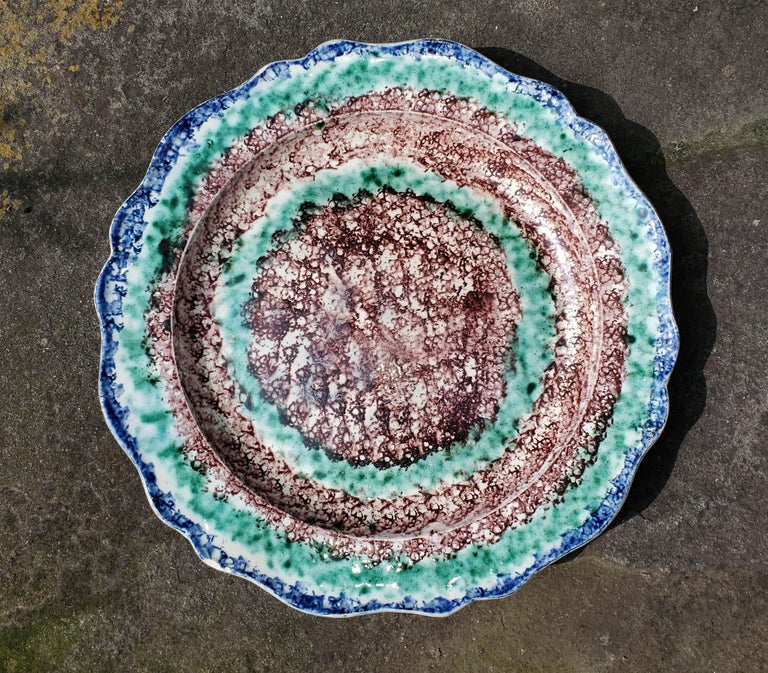 18th-Century Whieldon-type Pearlware Plate For Sale at 1stDibs