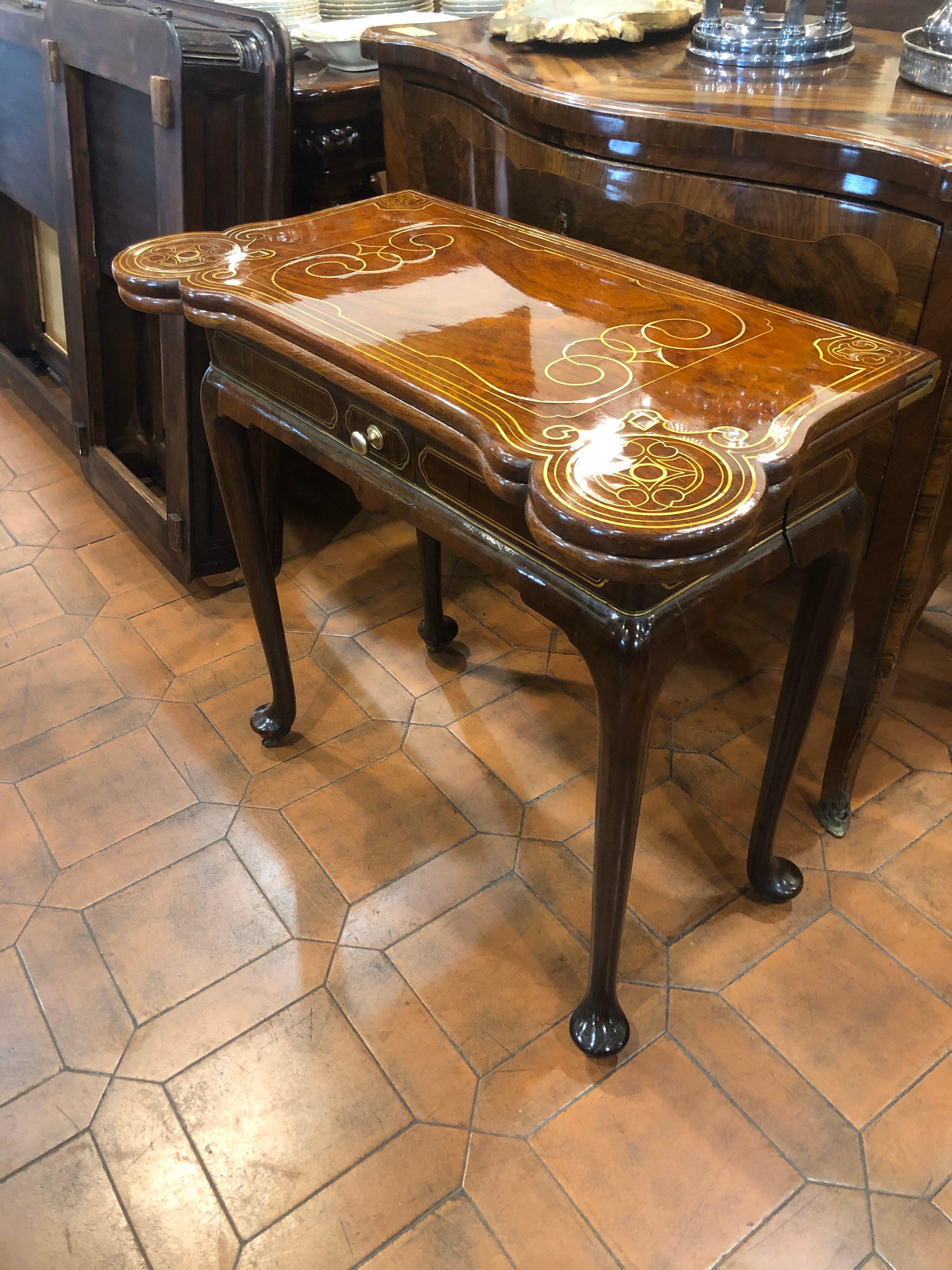 18th Century Wood Brass George II Padouk Games Table John Channon ...