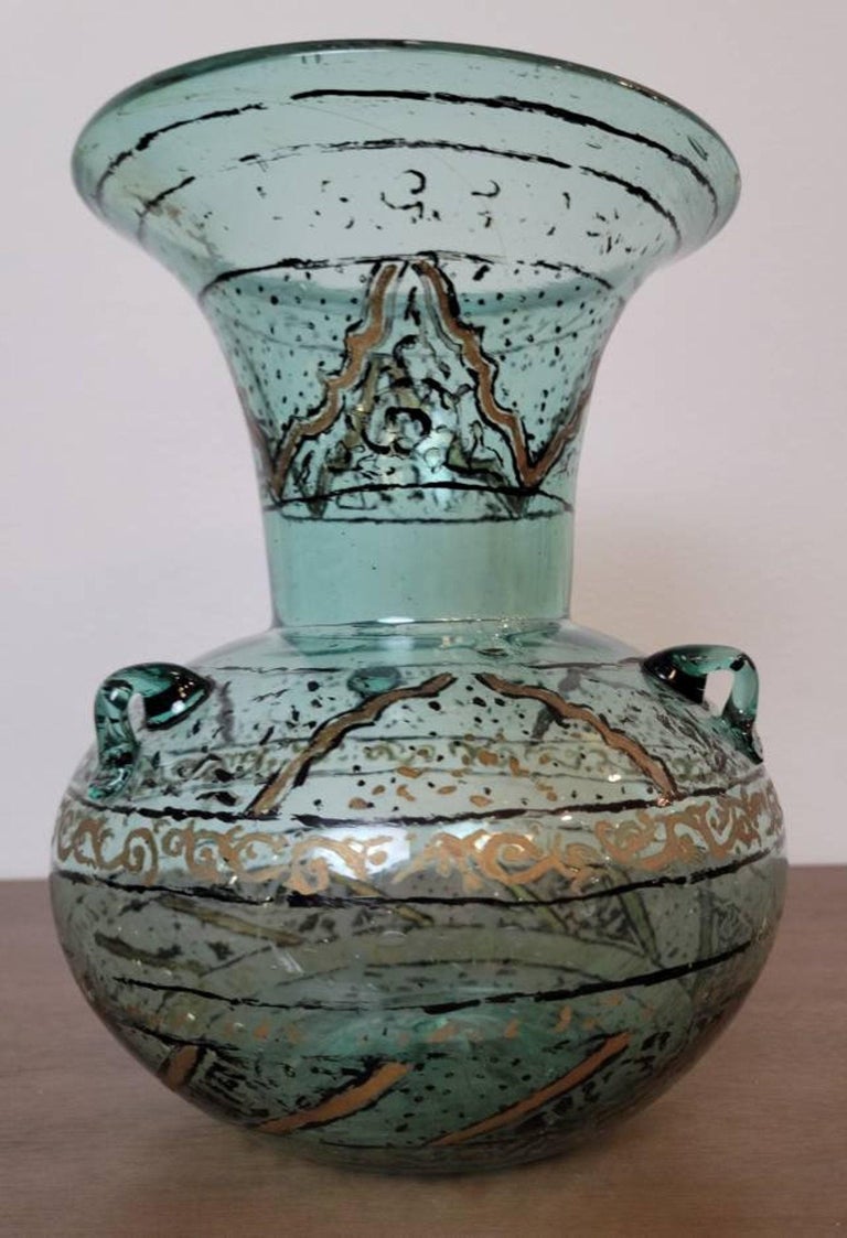 18th/Early 19th Century Islamic Blown Glass Mosque Oil Lamp For Sale at ...
