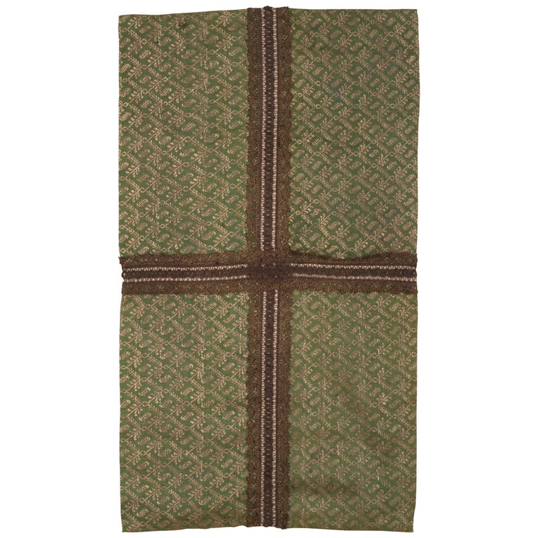 18th or Early 19th Century French Silk Metallic Thread Brocade Table ...