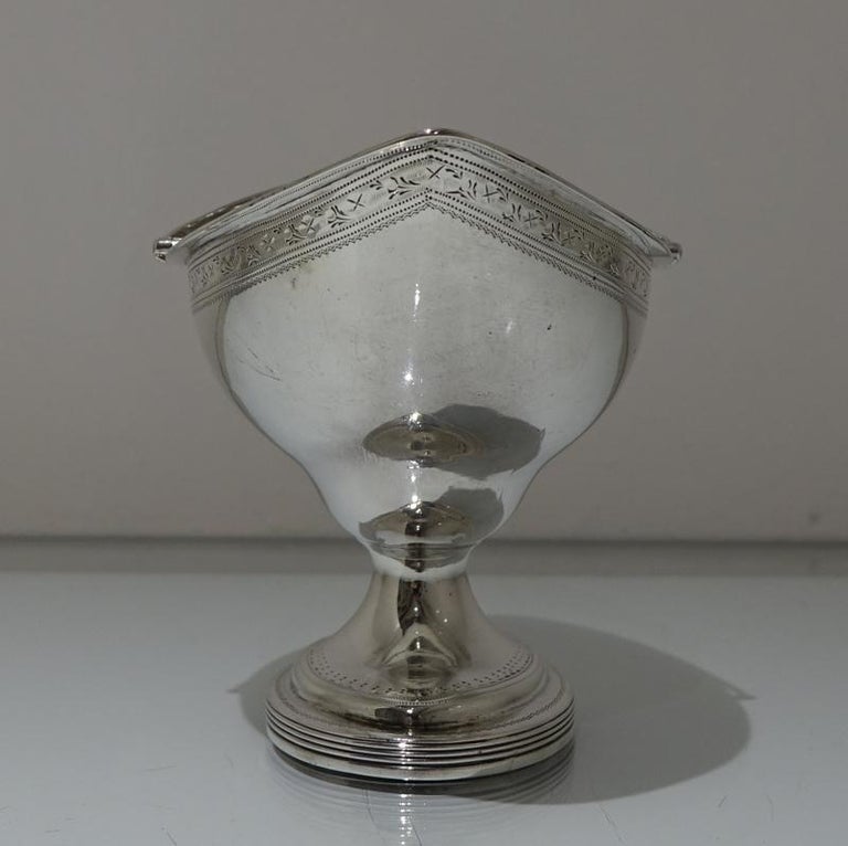 George III Sterling Silver Sugar Basket London 1790 Peter and Jonathan ...